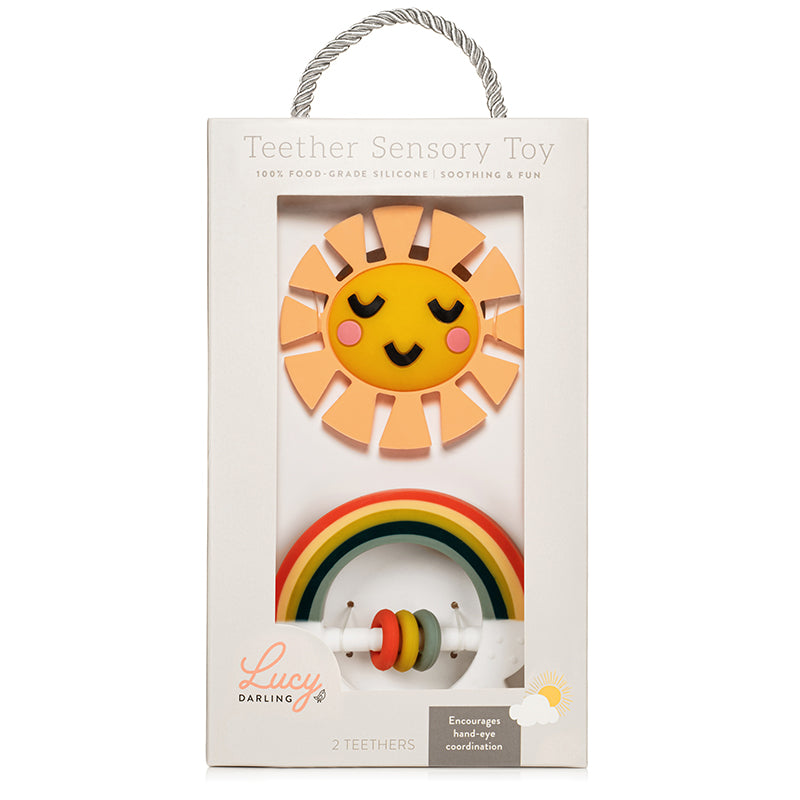 Little Rainbow Baby Teether Toy Set – Lucy Darling